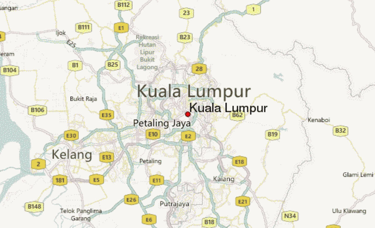 Kuala Lumpur Geography & Map | Flamingo Travels