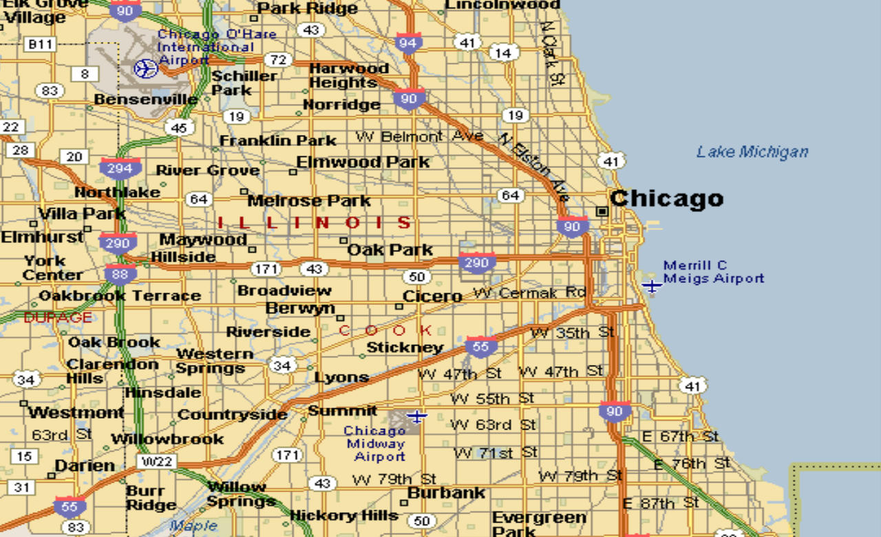 Chicago Geography & Map | Flamingo Travels